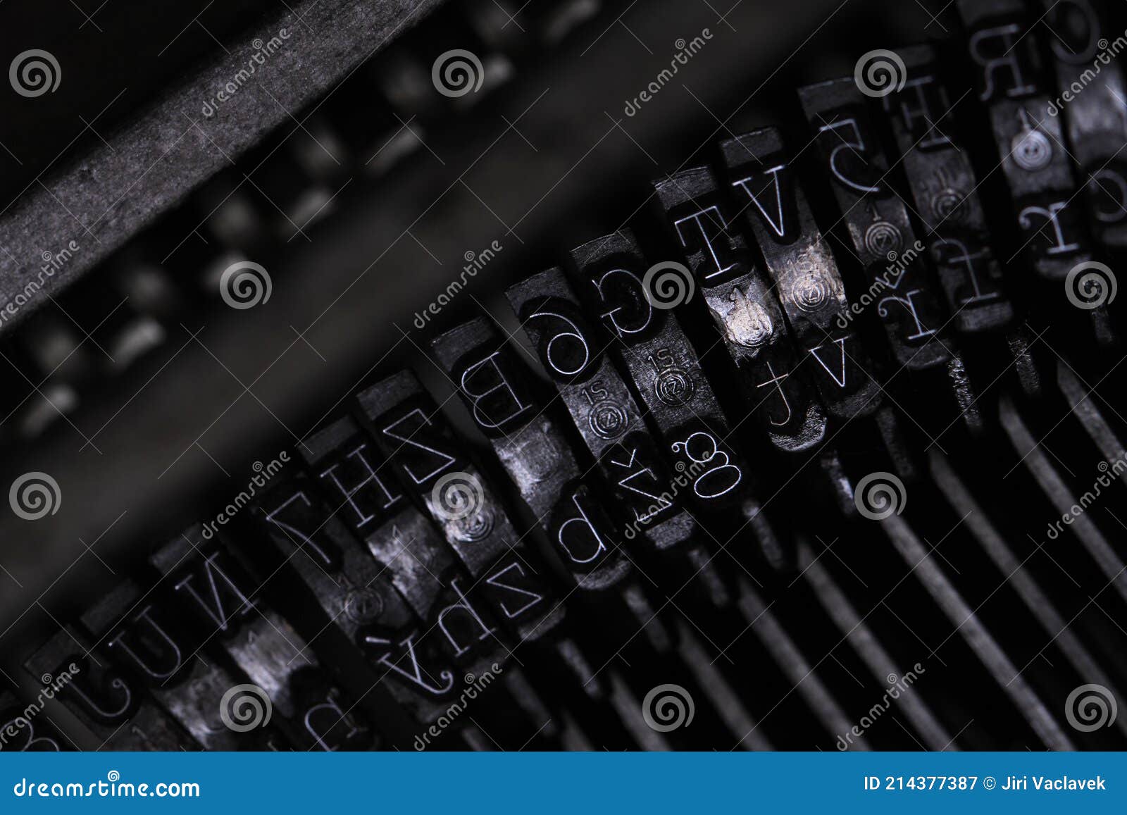 Details of Old Typing Machine Stock Image - Image of type, letter ...