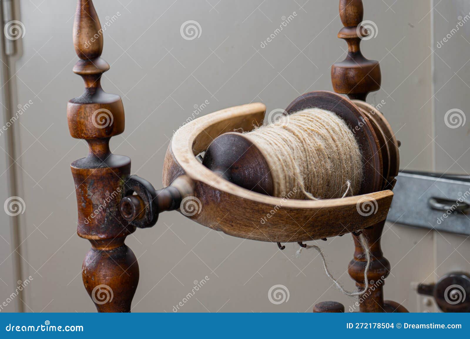 Details of an Old Wooden Spinning Rock.. Stock Photo - Image of brown ...