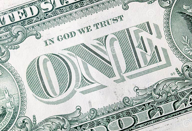 Details of a One Dollar Bill. Background Stock Image - Image of paper ...