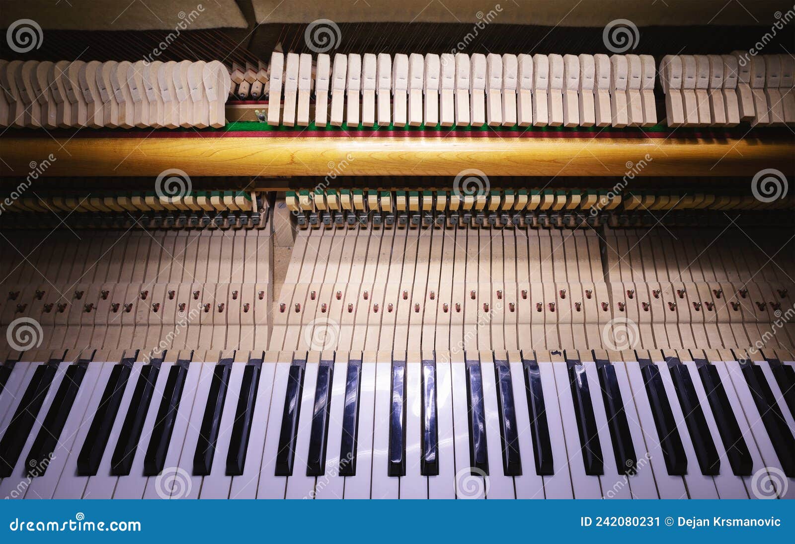 Details of an Open Upright Piano Stock Image - Image of abstract ...