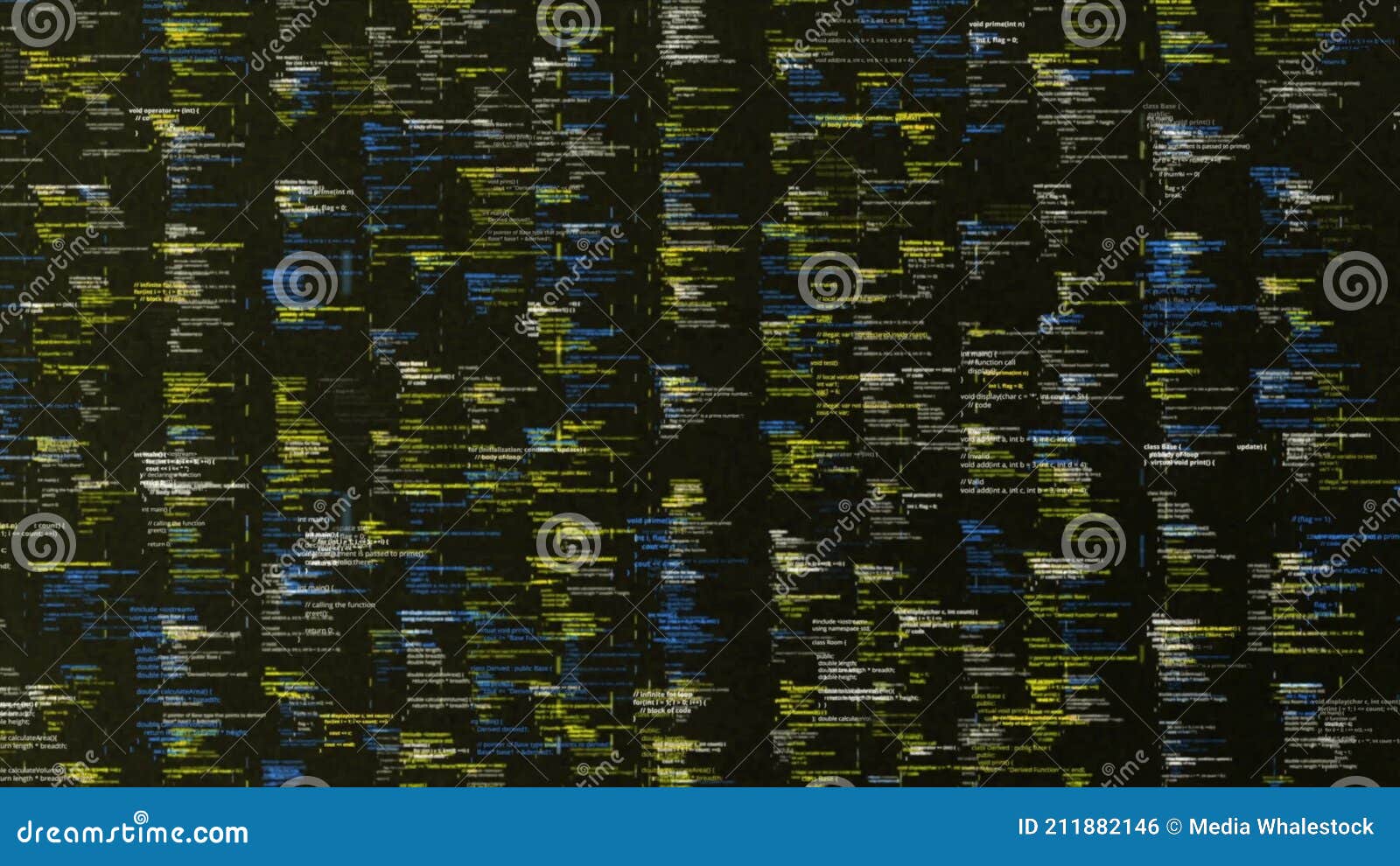 Details of Programming Code on Computer Screen. Animation Stock Footage ...
