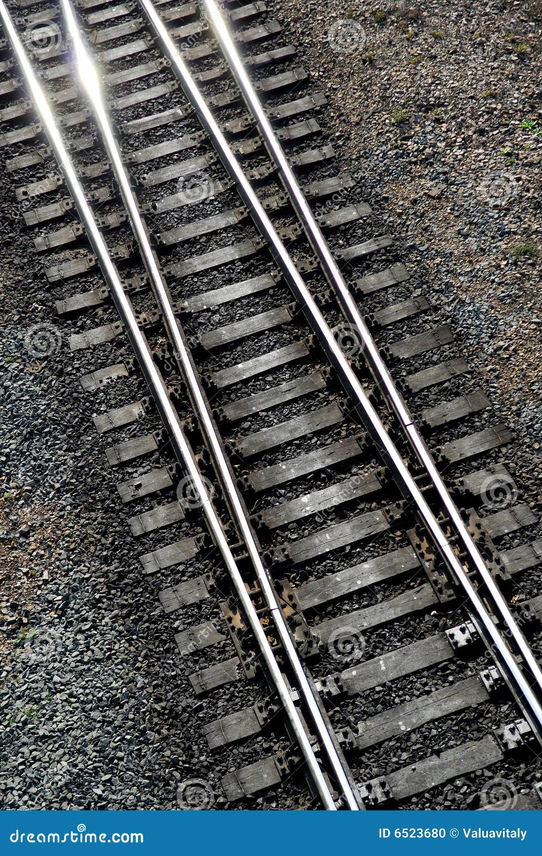 Details of railway tracks stock photo. Image of diverging - 6523680