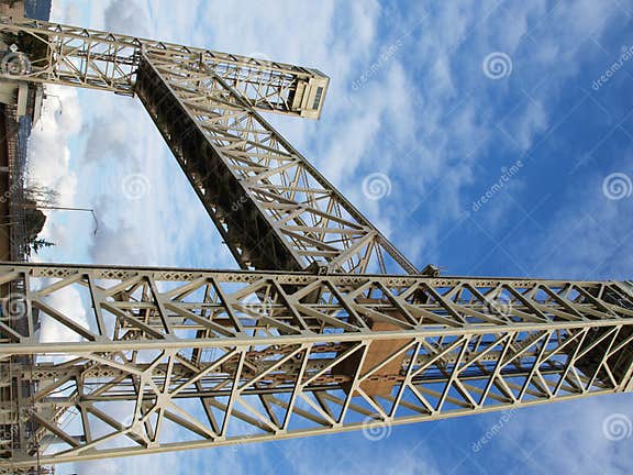 Details of a Raised Drawbridge Stock Photo - Image of spanned, high ...