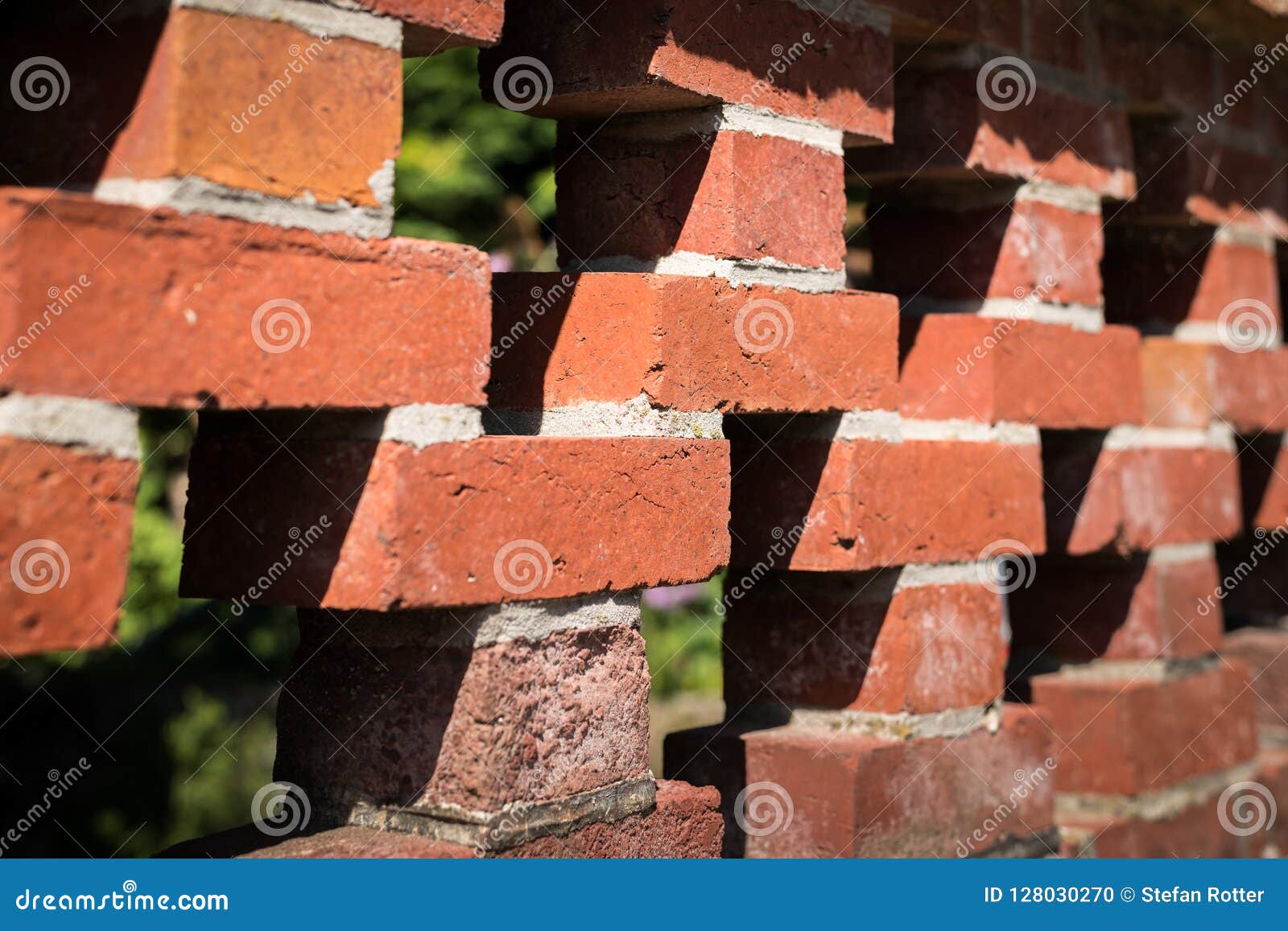 Details of a Red Brick Wall with Pattern Stock Photo - Image of decor ...