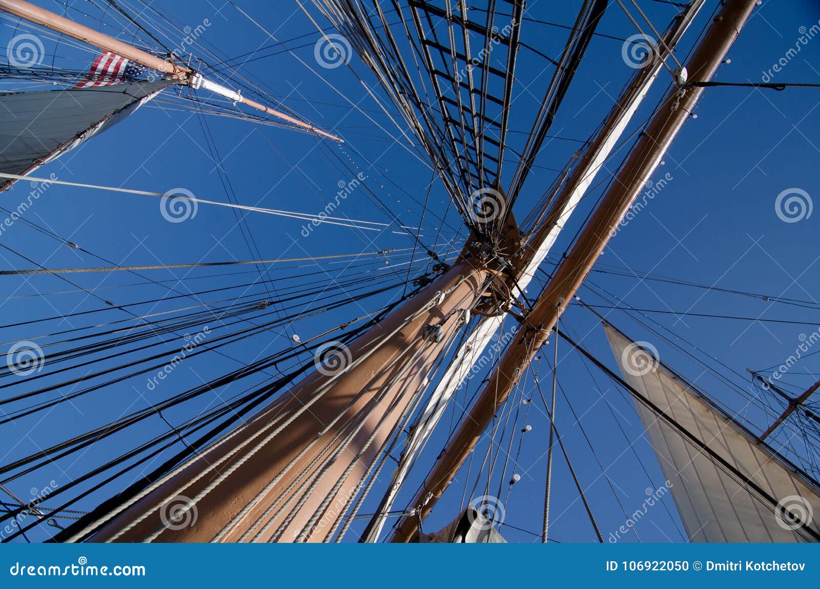 Details of Rigging of Sailboat Stock Photo - Image of rigging, travel ...