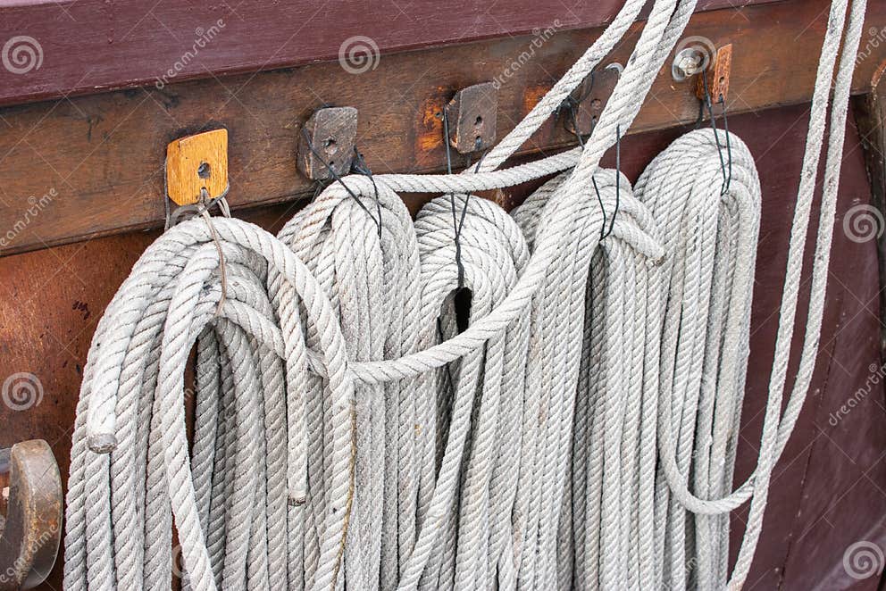 Details of the Rigging of a Ship Stock Image - Image of travel, boat ...