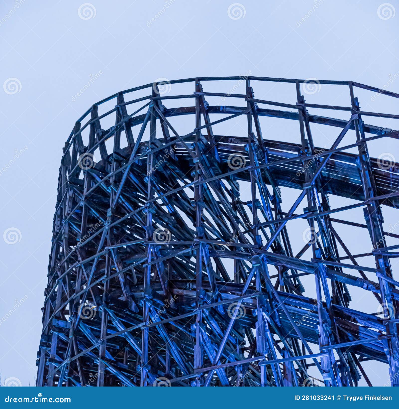 Details of Roller Coaster Tracks.. Stock Image - Image of summer, adventure: 281033241
