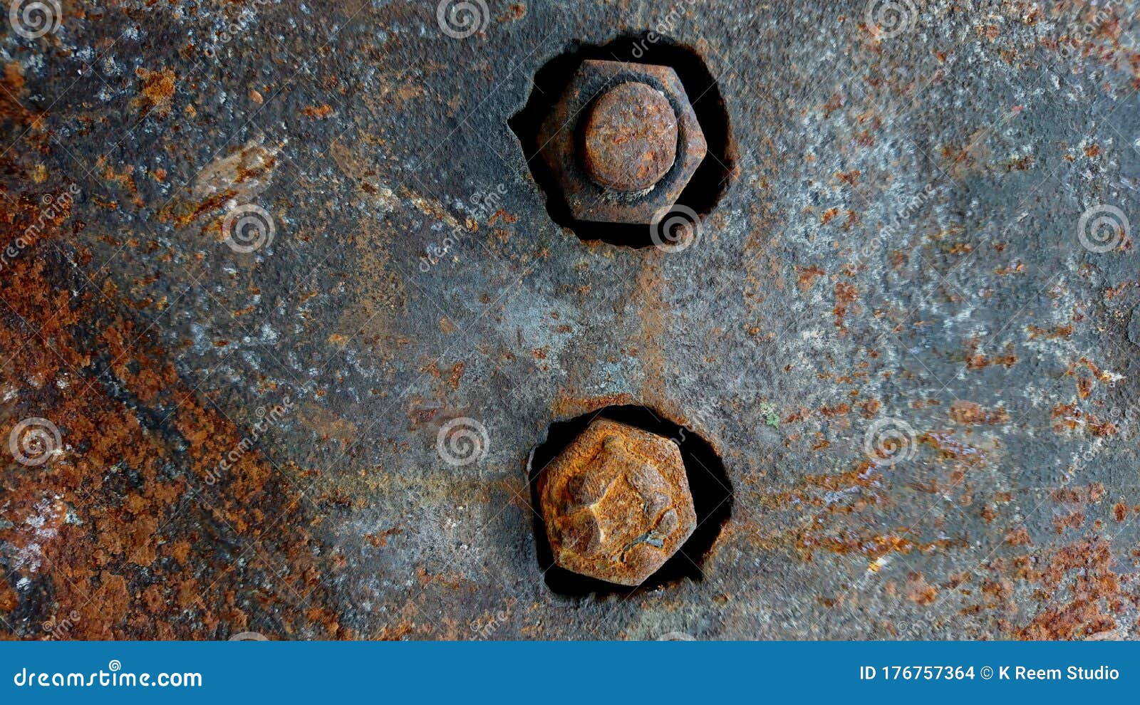 Details of Rusty Iron Bolt Nuts in Scrap Metal Holes Stock Photo ...
