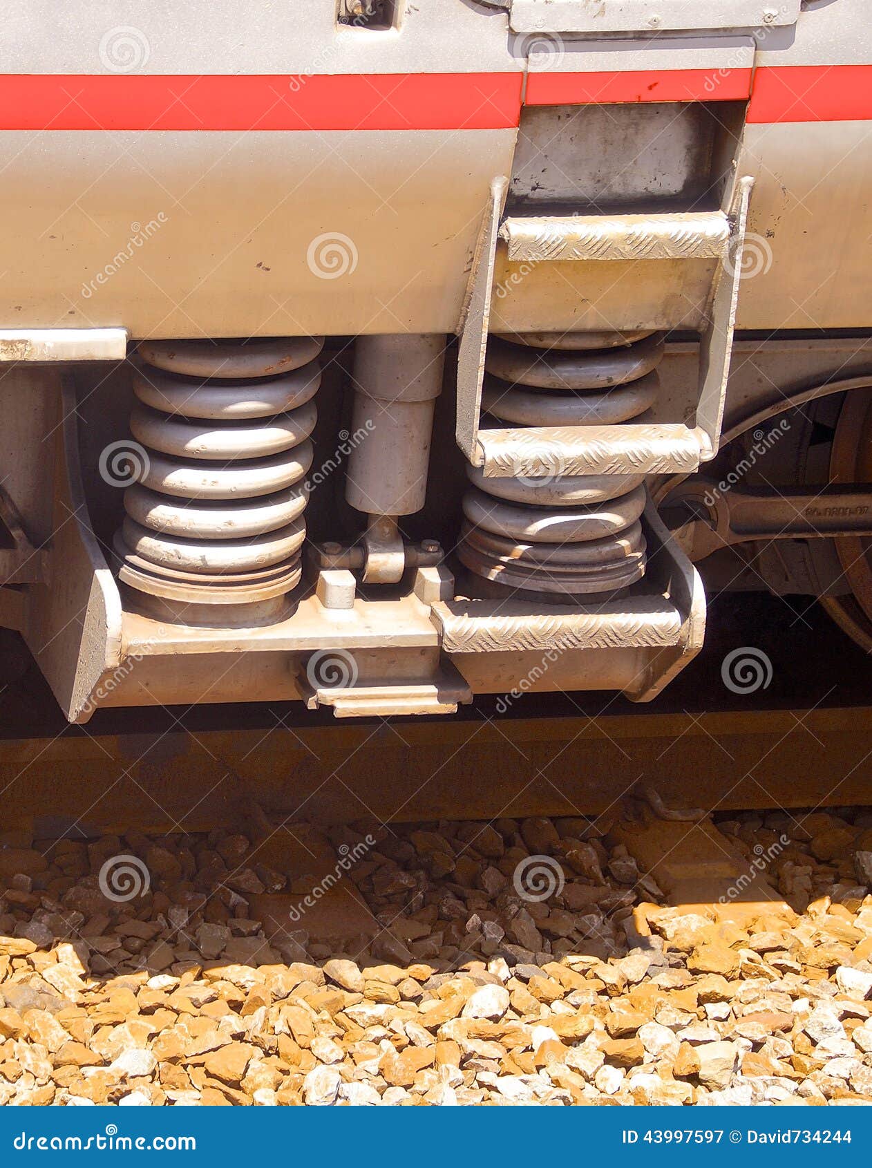 Details of shock absorber stock image. Image of railroad - 43997597