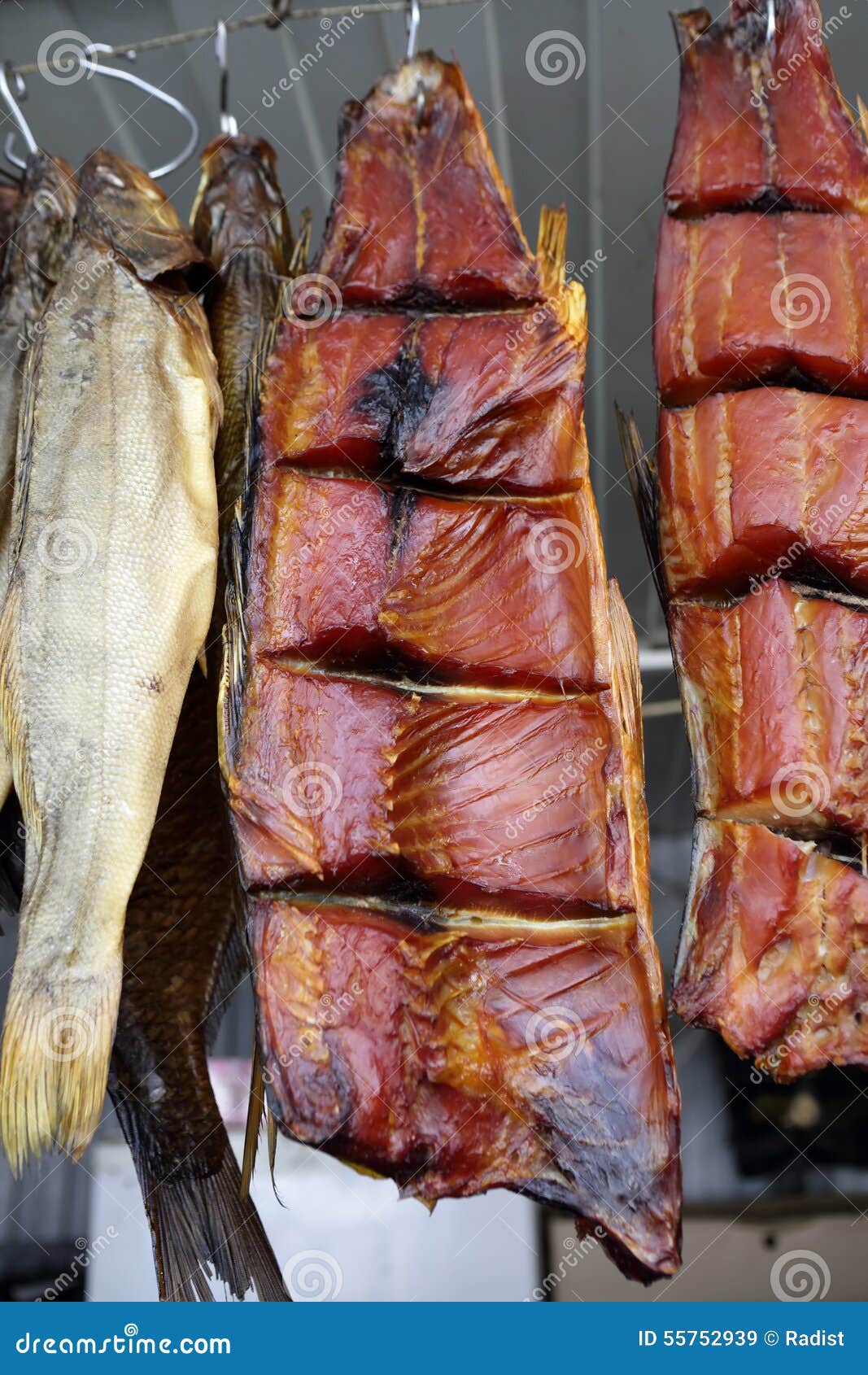 Details of smoked fish stock image. Image of market, dried - 55752939