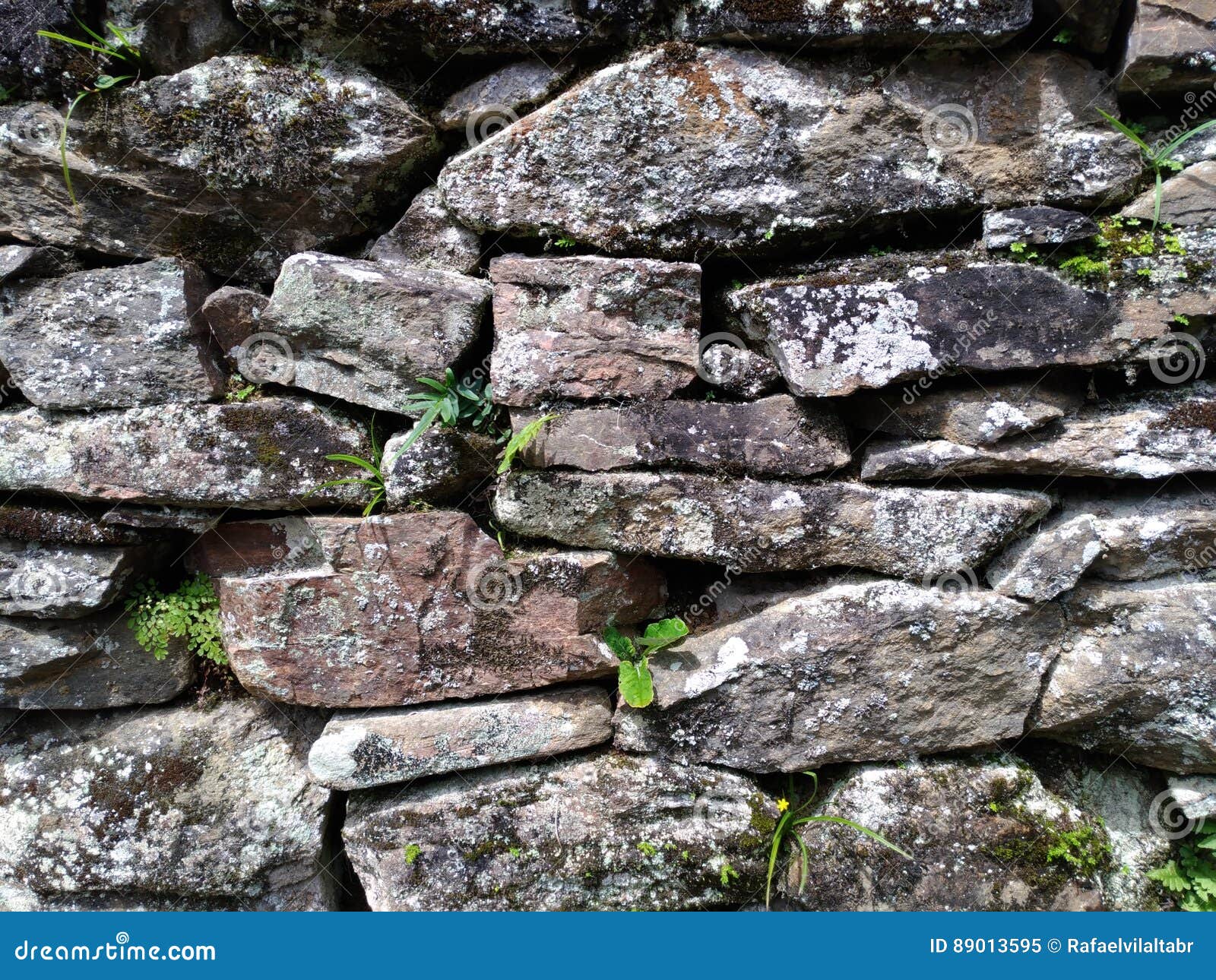 Details of a Solid Rustic Structure Exposed To the Climate. Background ...