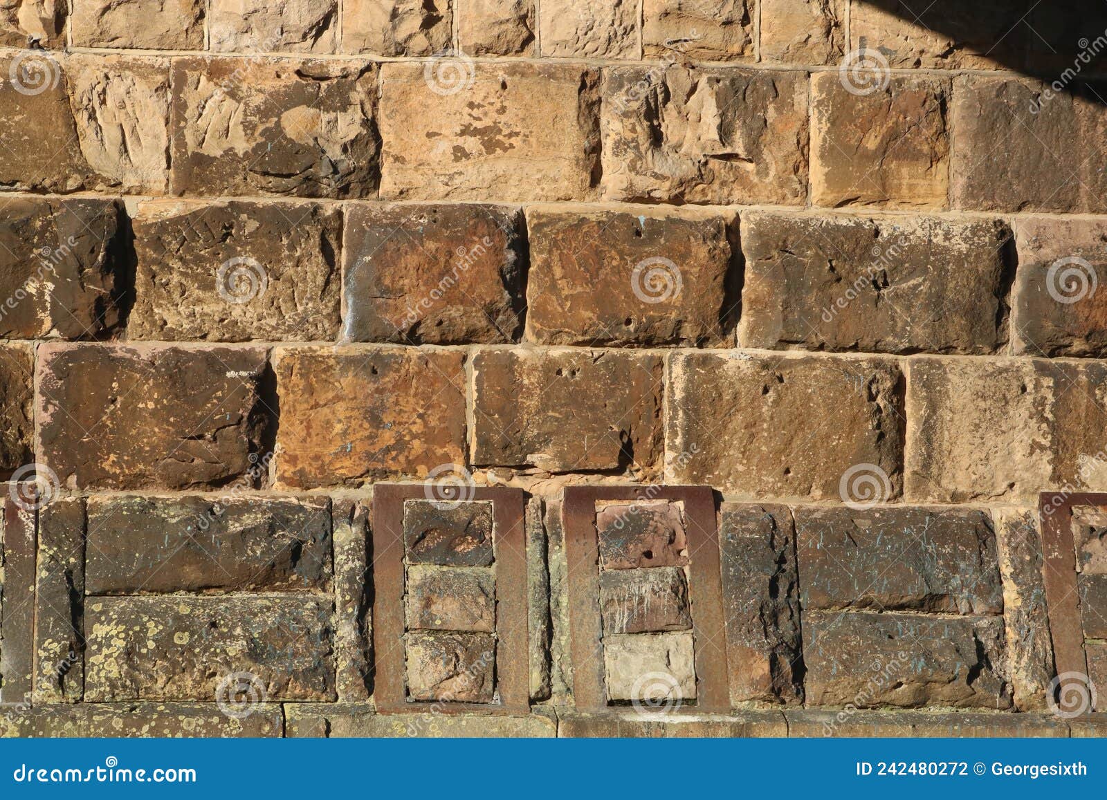 Details Stone Blocks on Pier Carlisle Bridge Stock Photo - Image of ...
