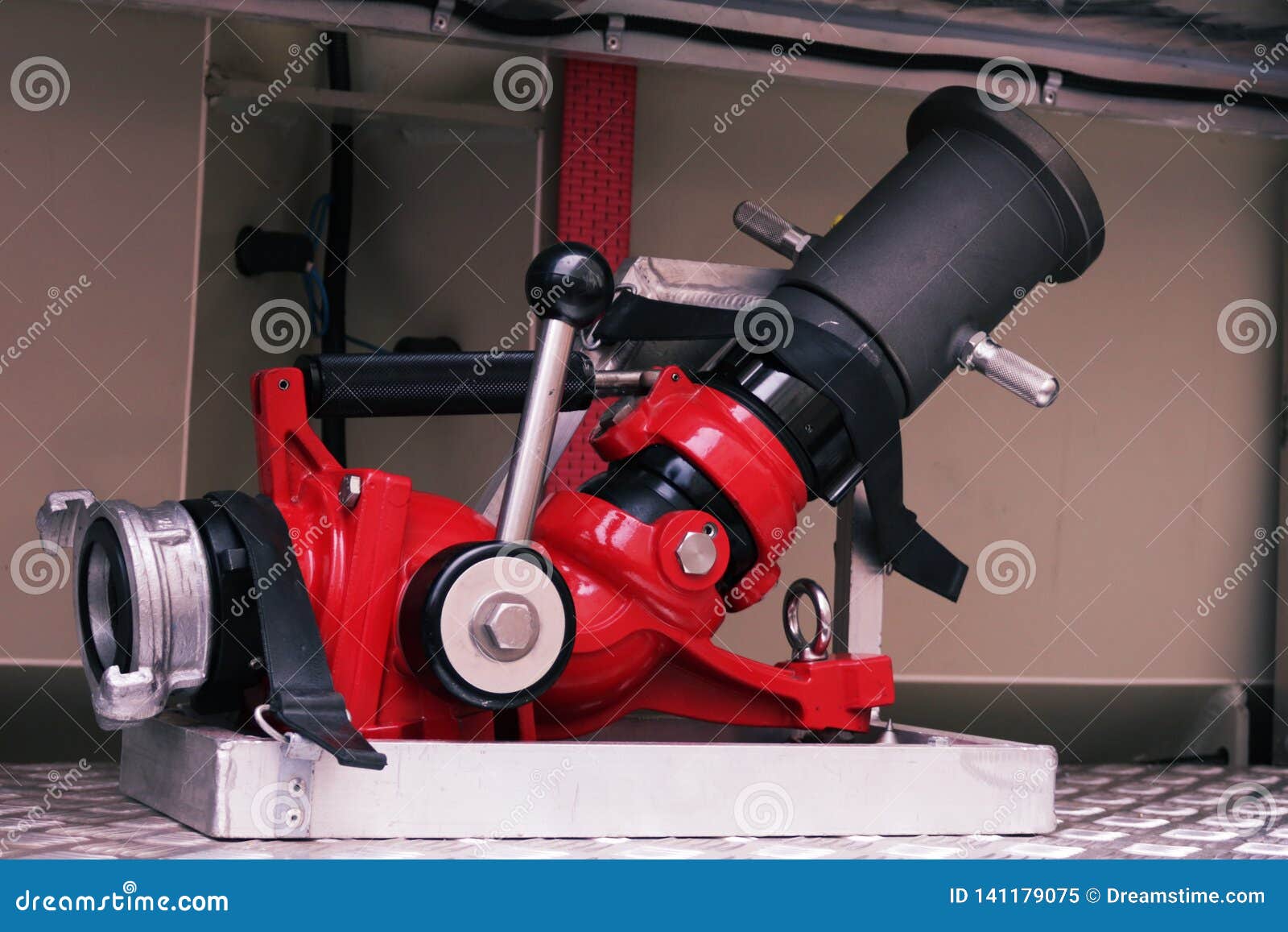 Details and Structure of the Fire Truck Stock Image - Image of metal ...