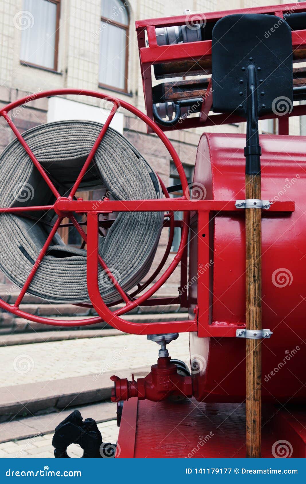 Details and Structure of the Fire Truck Stock Image - Image of industry ...