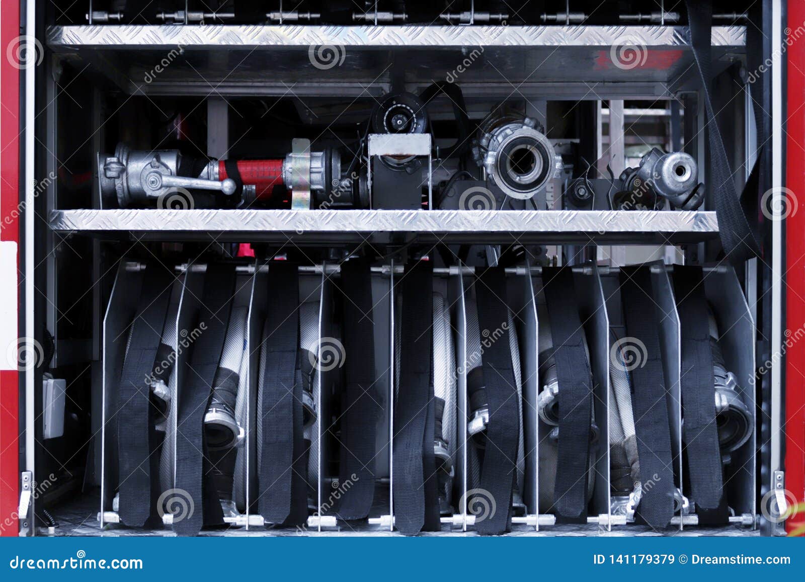 Details and Structure of the Fire Truck Stock Image - Image of security ...