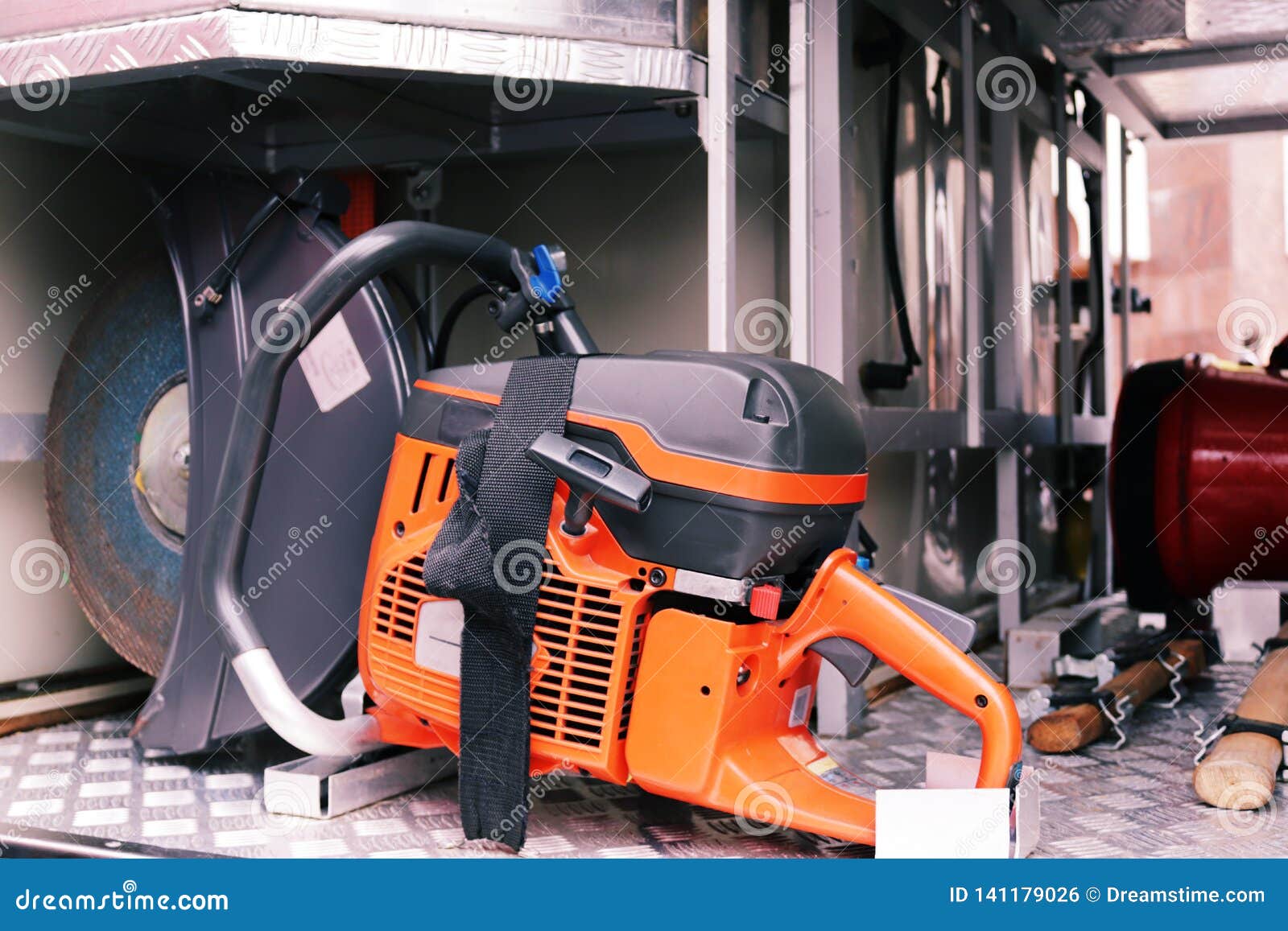 Details and Structure of the Fire Truck Stock Photo - Image of ...