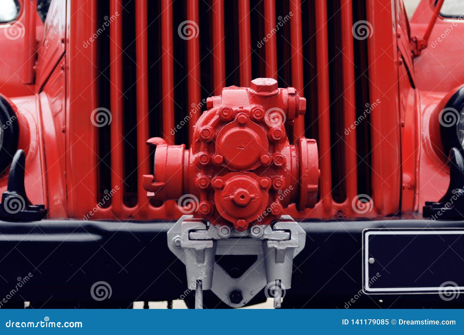 Details and Structure of the Fire Truck Stock Image - Image of engine ...