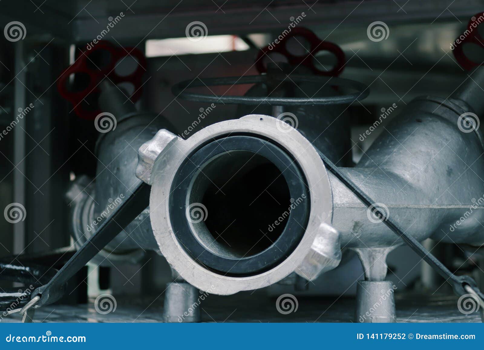 Details and Structure of the Fire Truck Stock Photo - Image of motor ...