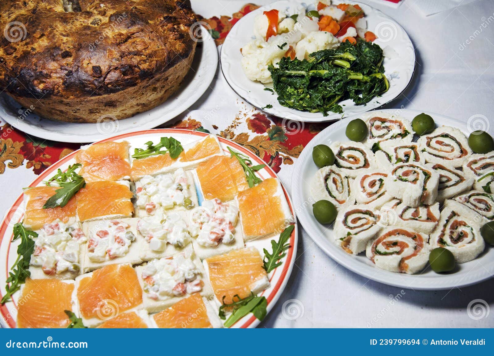 Details of a Table with Some Dishes Stock Photo - Image of party ...