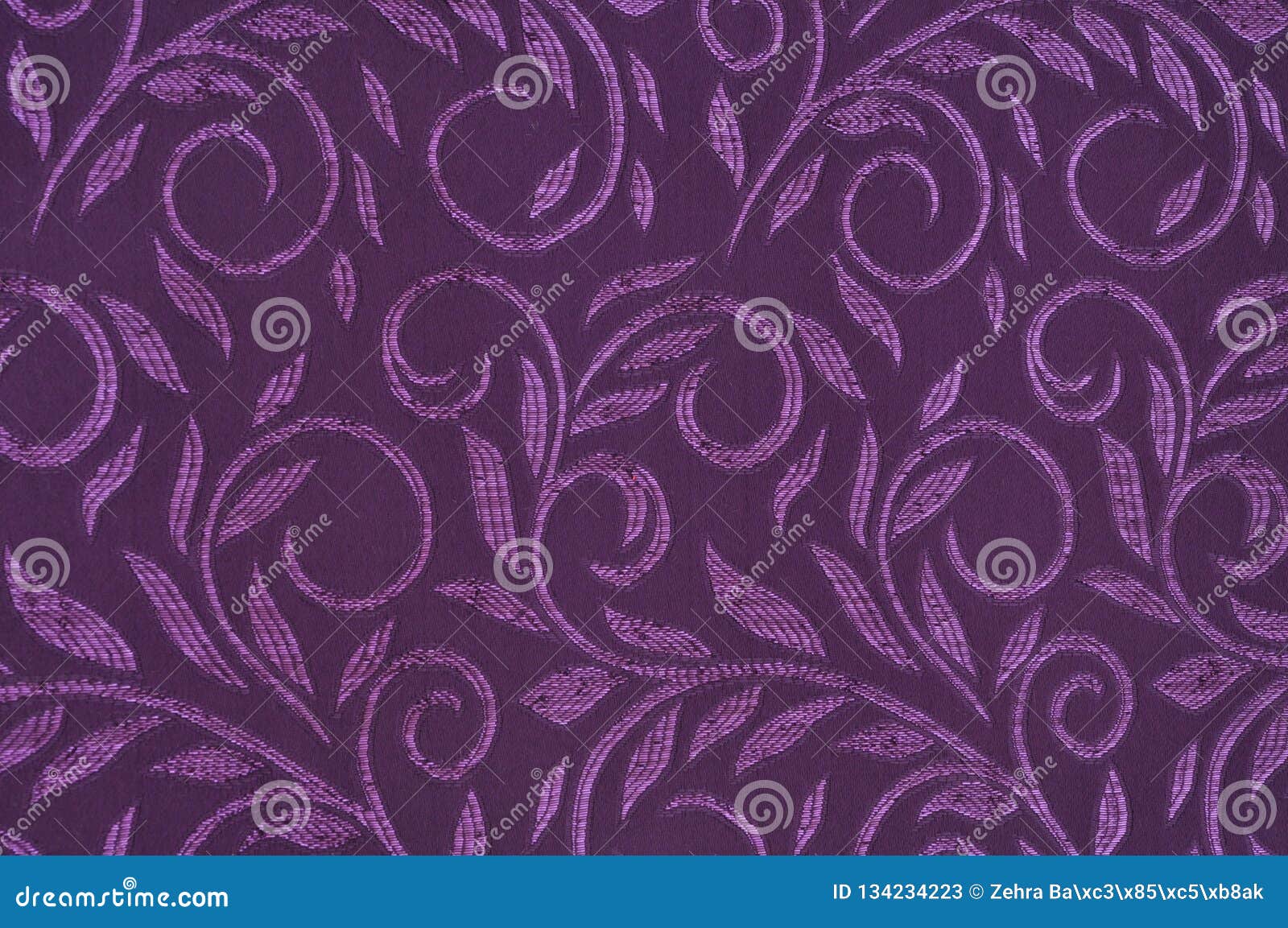 Purple Colored Patterned Fabric Texture Stock Image - Image of cloth ...