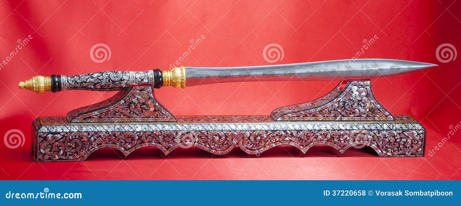 Details of Thai sword stock photo. Image of danger, weapon - 37220658