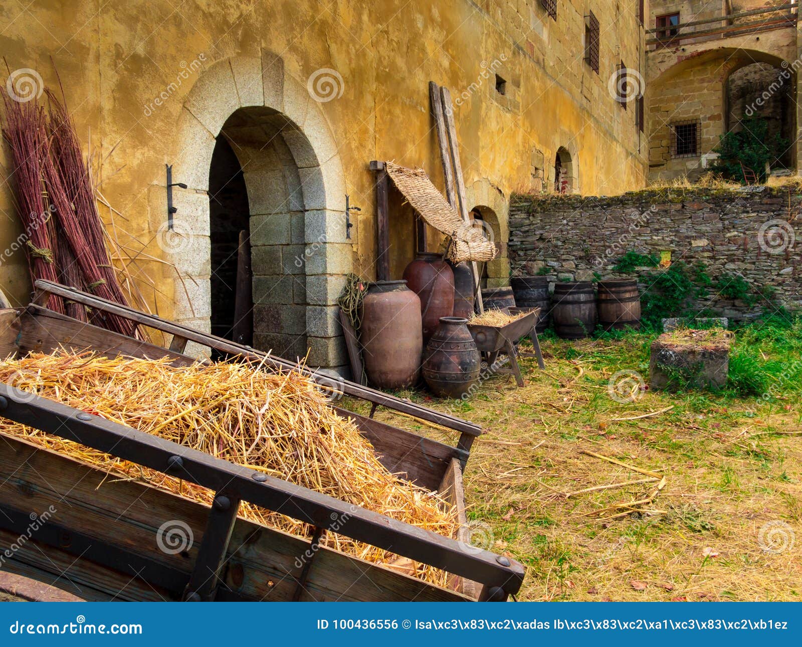 Tools and Objects Belonging To a Medieval Era Stock Photo - Image of ...