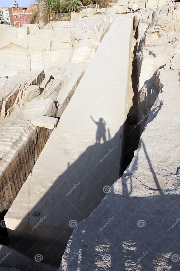 Details of the Unfinished Obelisk at Quarries of Aswan. Enormous ... Details of the Unfinished Obelisk at Quarries of Aswan. Enormous ...