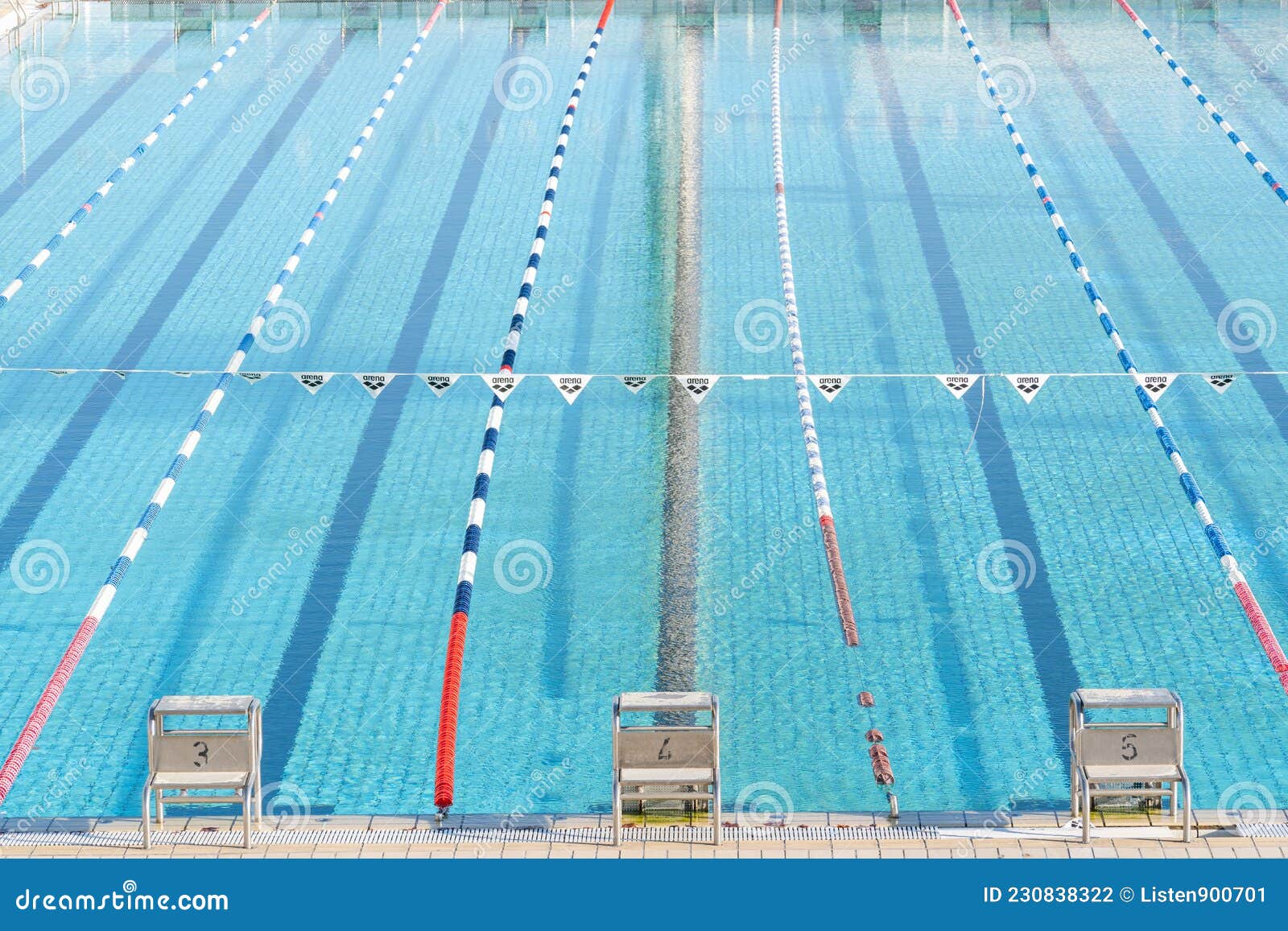 Details View of and Outdoor Swimming Pool with Sunlight Stock Photo ...