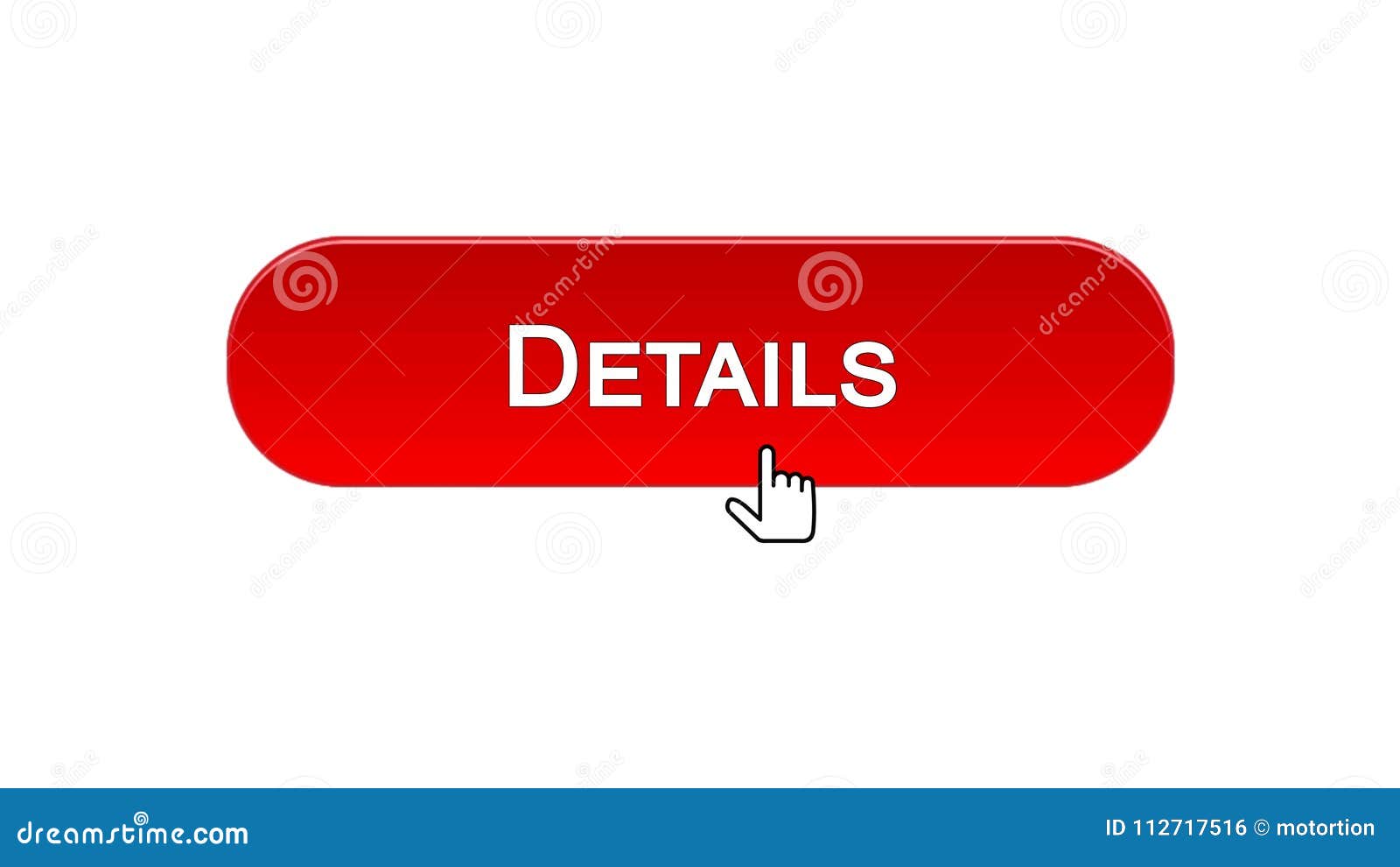 Details Web Interface Button Clicked with Mouse Cursor, Red Color, Analysis Stock Illustration ...