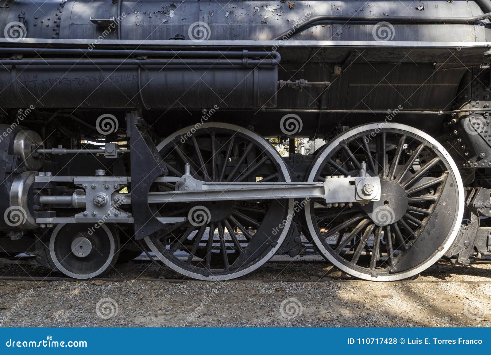The Wheels of the Old Train Stock Photo - Image of smoke, industry ...