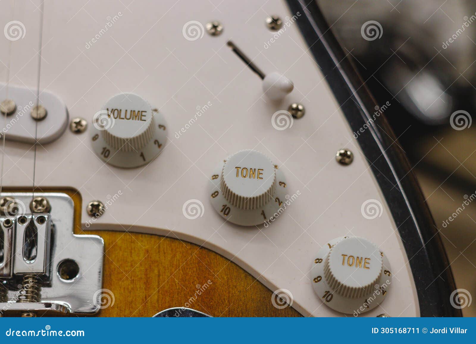 Details White Electric Guitar Buttons Stock Image - Image of colour ...