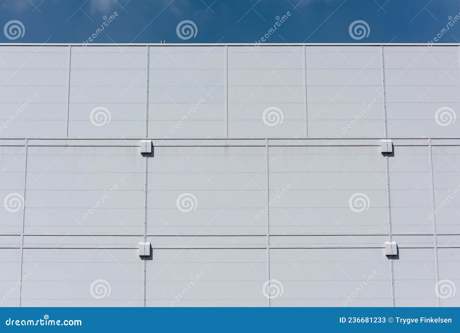 Details of a White Warehouse Wall.. Stock Image - Image of building ...