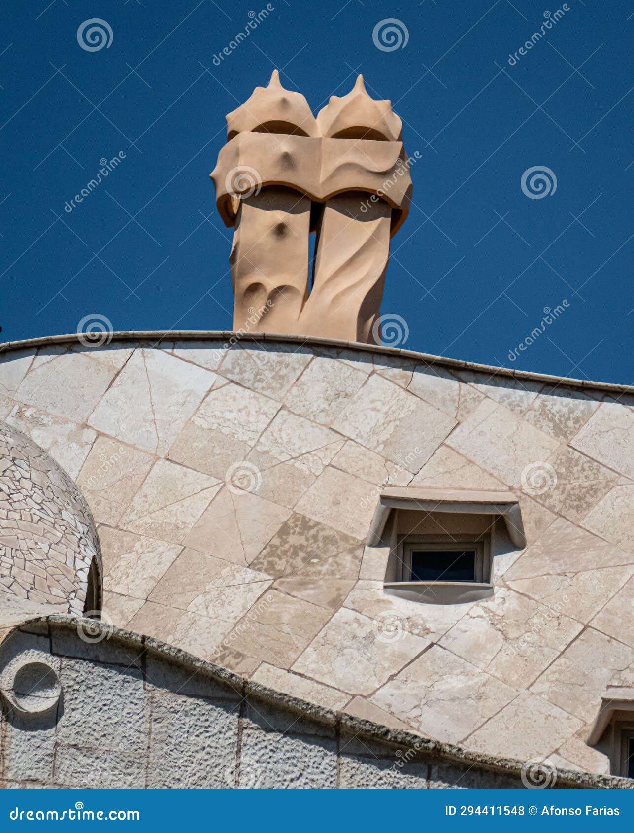 Details of the Work of a Genius Called Gaudi. Stock Photo - Image of ...