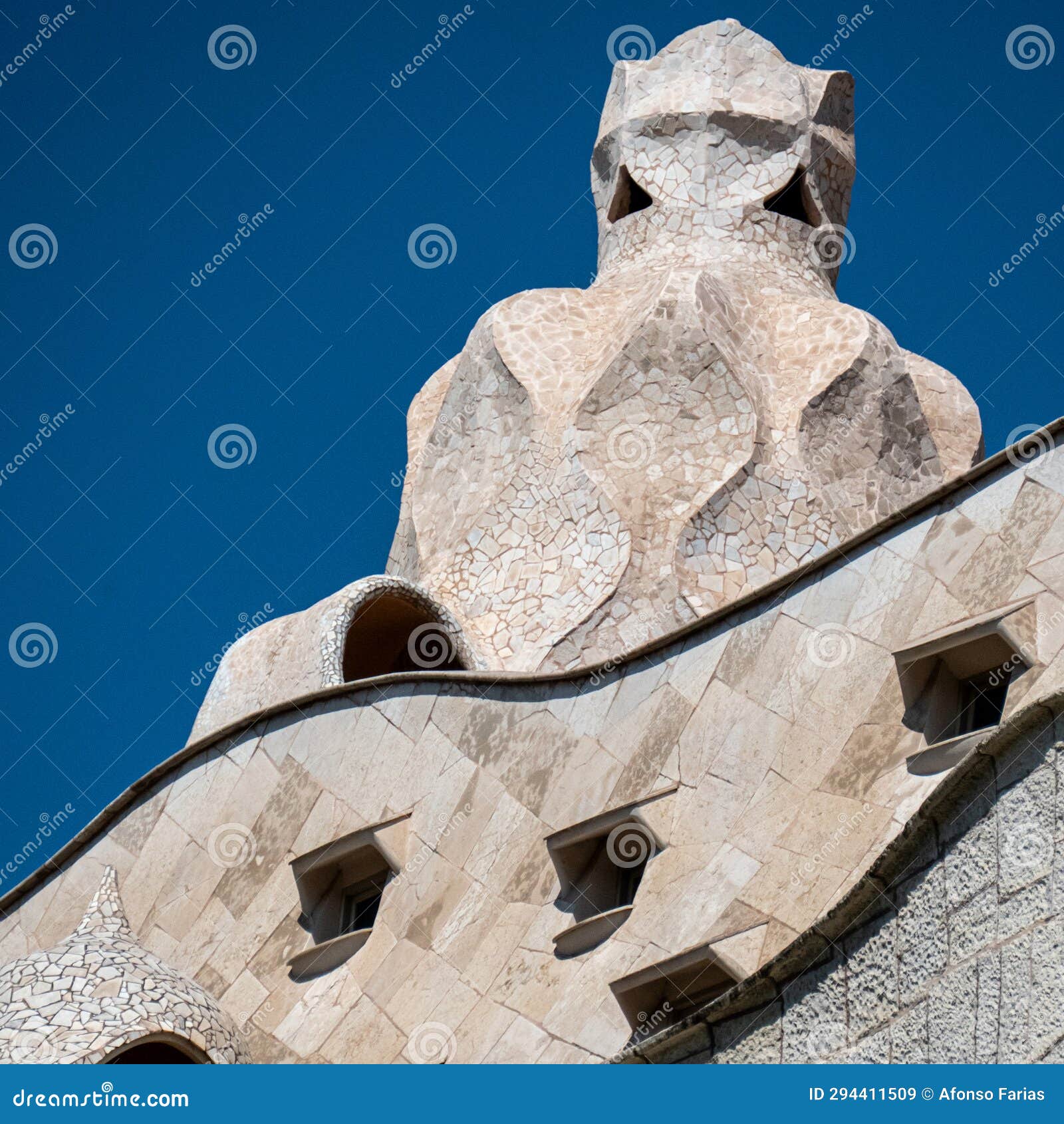 Details of the Work of a Genius Called Gaudi. Stock Image - Image of ...