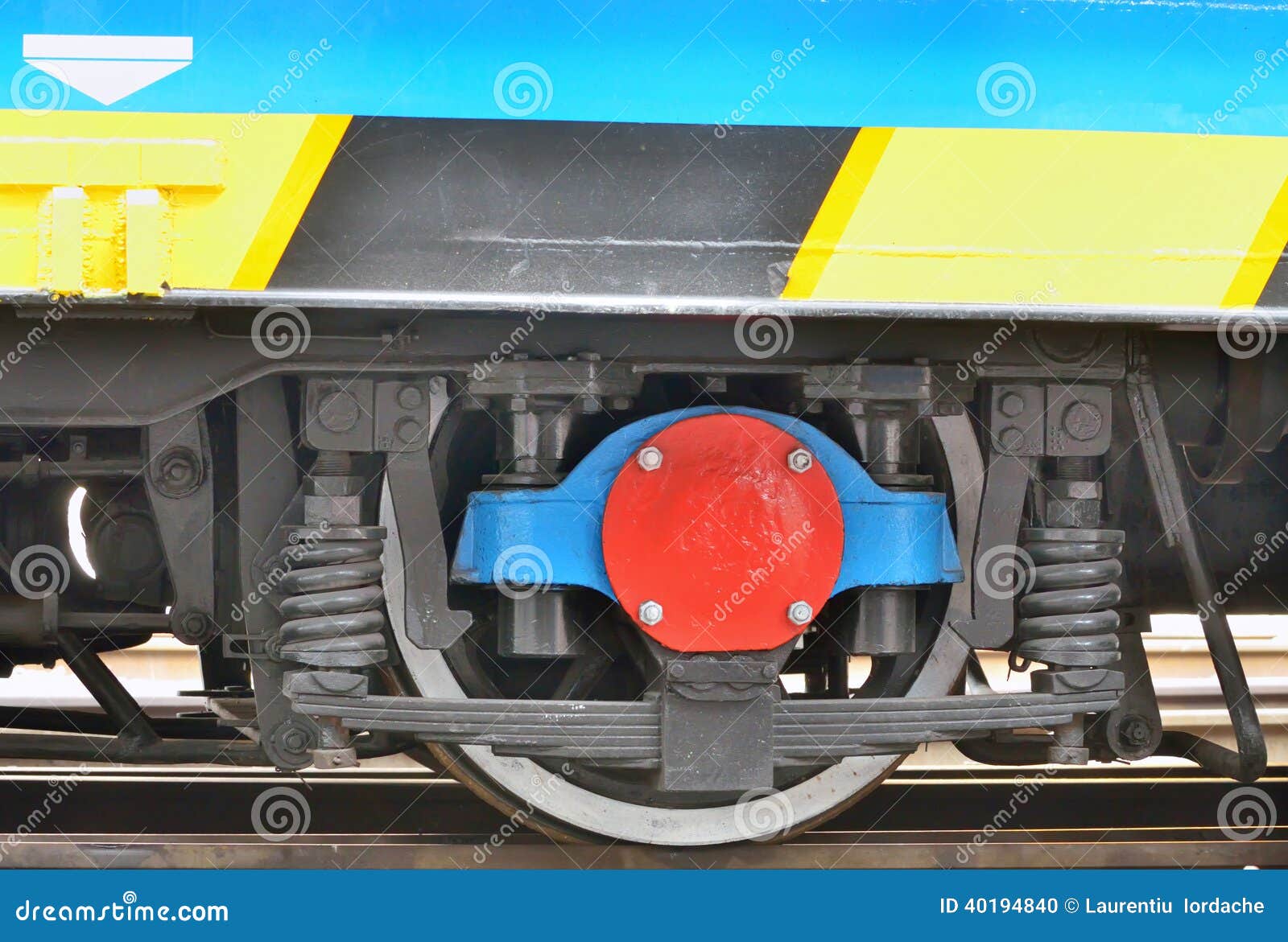 Detalhe de roda do trem foto de stock. Imagem de mecanismo - 40194840