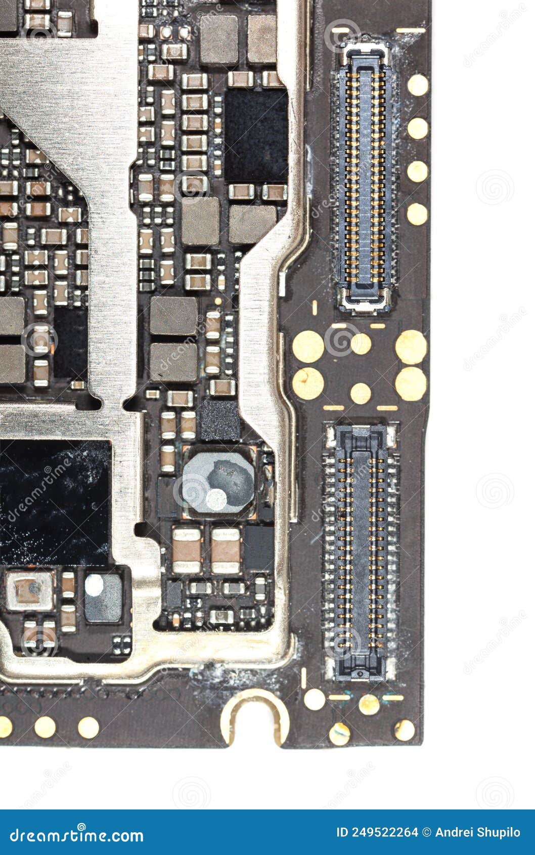 Detalhes E Microcircuitos Na Placa Como Fundo. Foto de Stock - Imagem ...