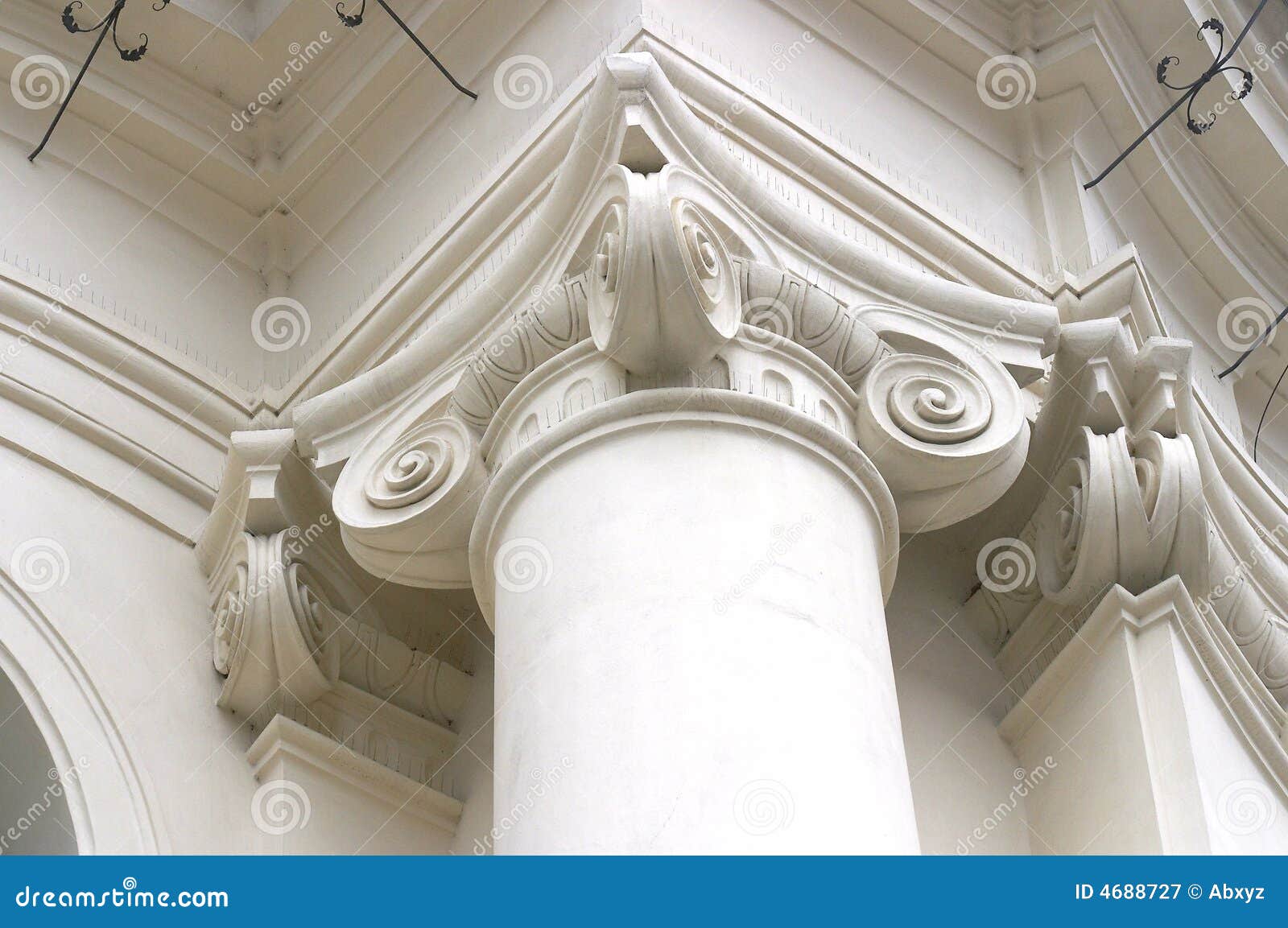 Detalle Barroco De La Columna Imagen de archivo - Imagen de elegante ...