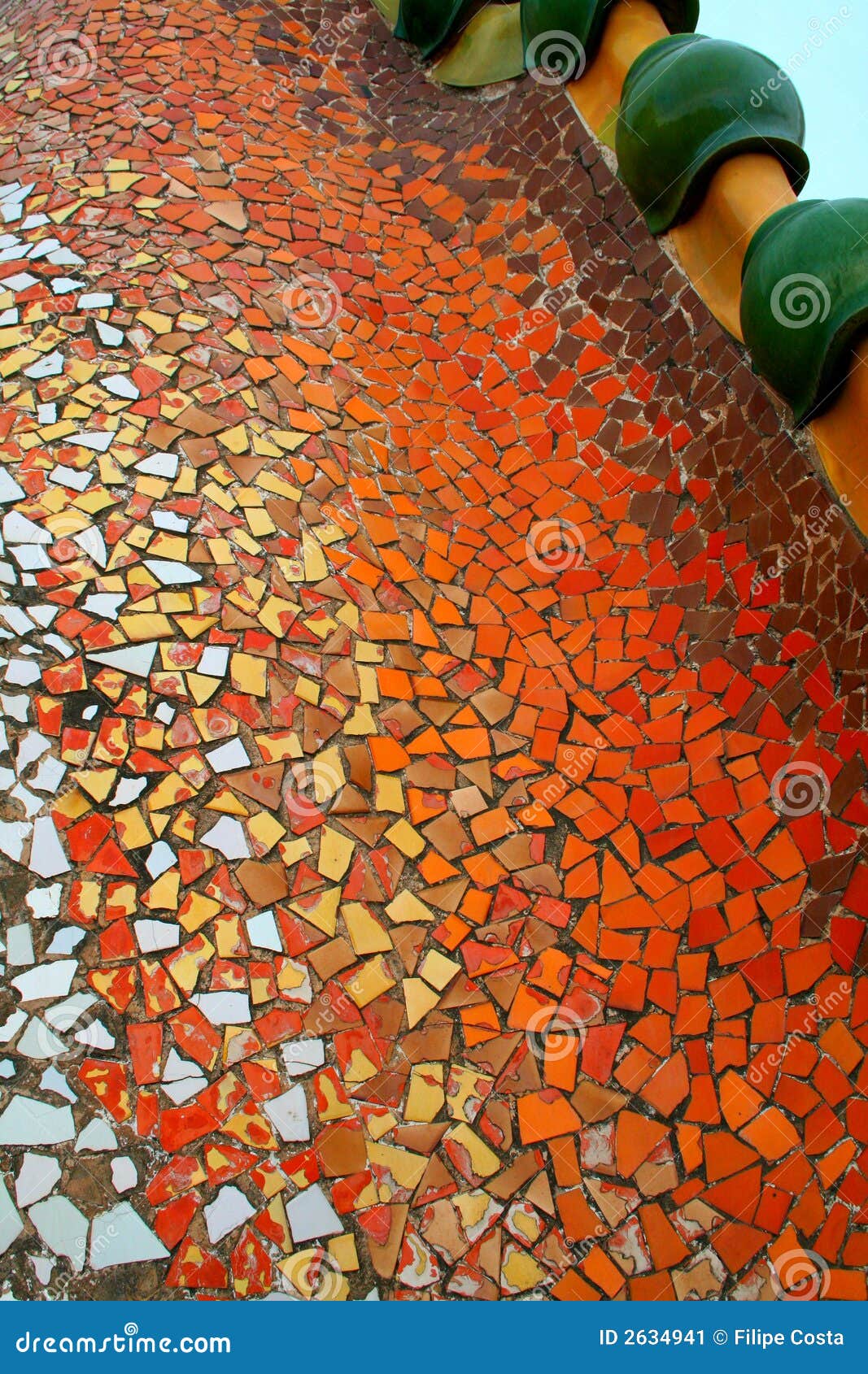 Detalle de Gaudi imagen de archivo. Imagen de color, azulejos - 2634941