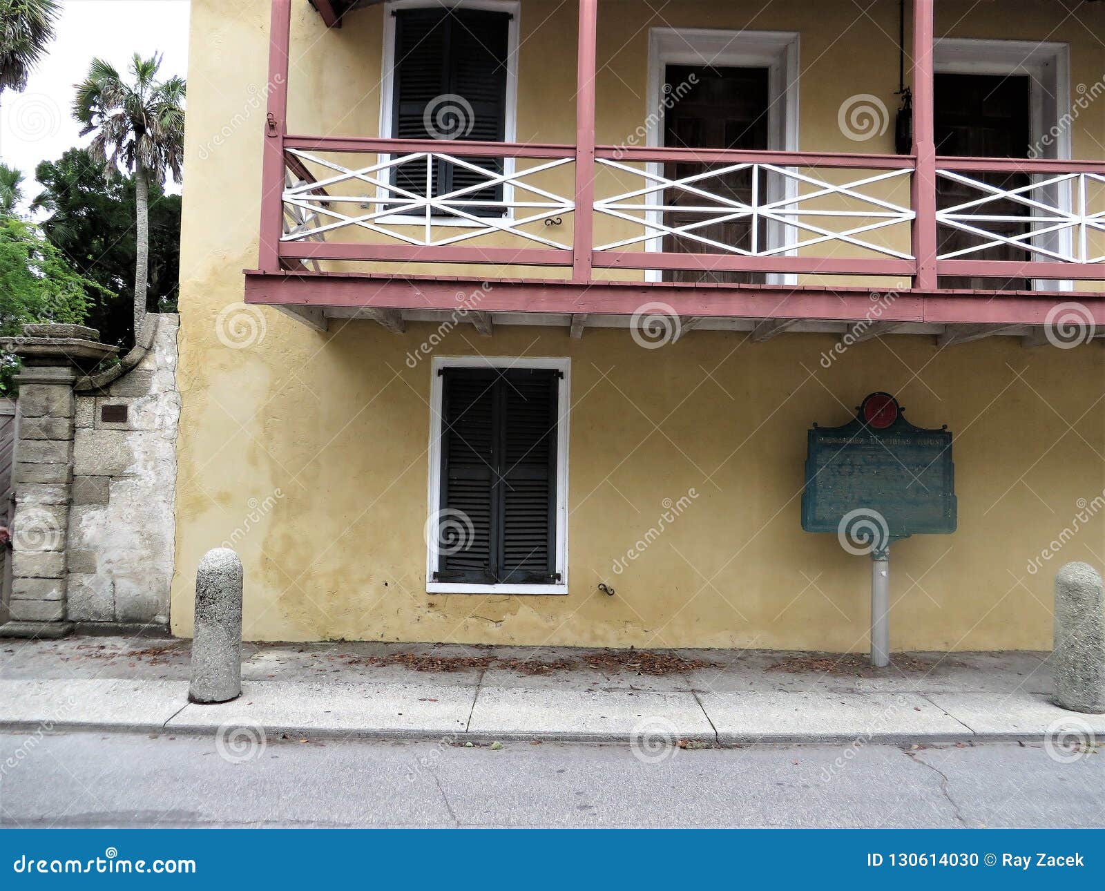 Detalle De La Casa De St Augustine Foto de archivo - Imagen de viejo ...