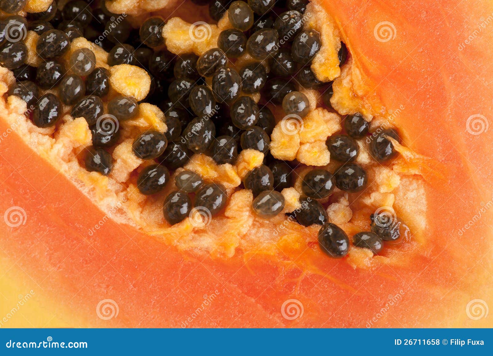 Detalle de la papaya foto de archivo. Imagen de fondo - 26711658