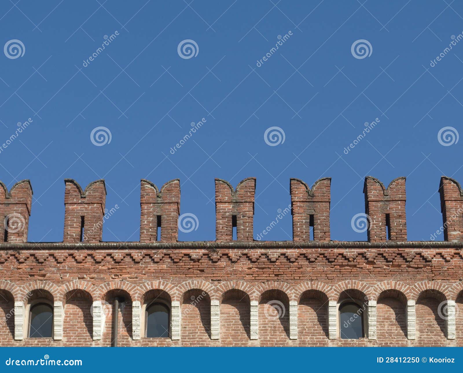 Detalle De La Pared Del Castillo Foto de archivo - Imagen de renalizado ...