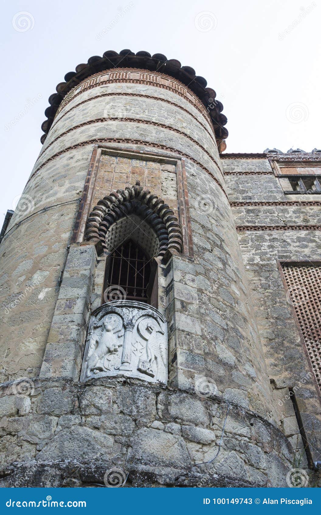 Detalle De La Torre De Un Castillo Imagen de archivo - Imagen de ...