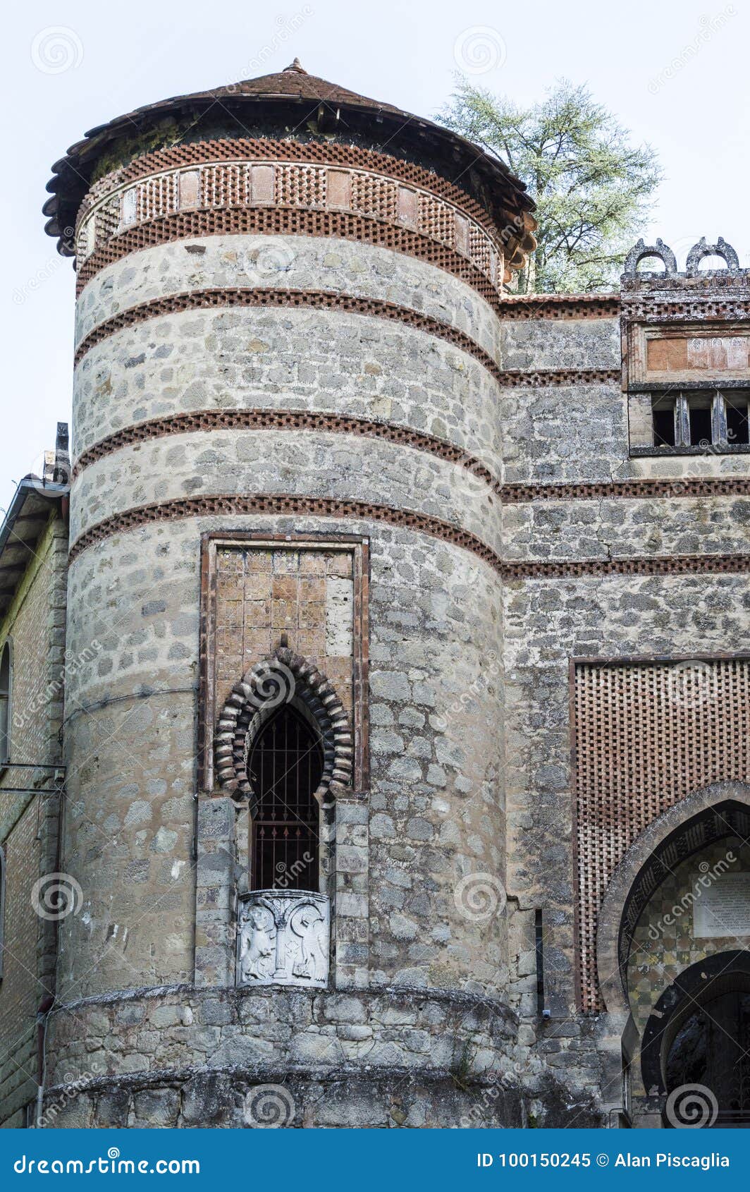 Detalle De La Torre De Un Castillo Imagen de archivo - Imagen de ...