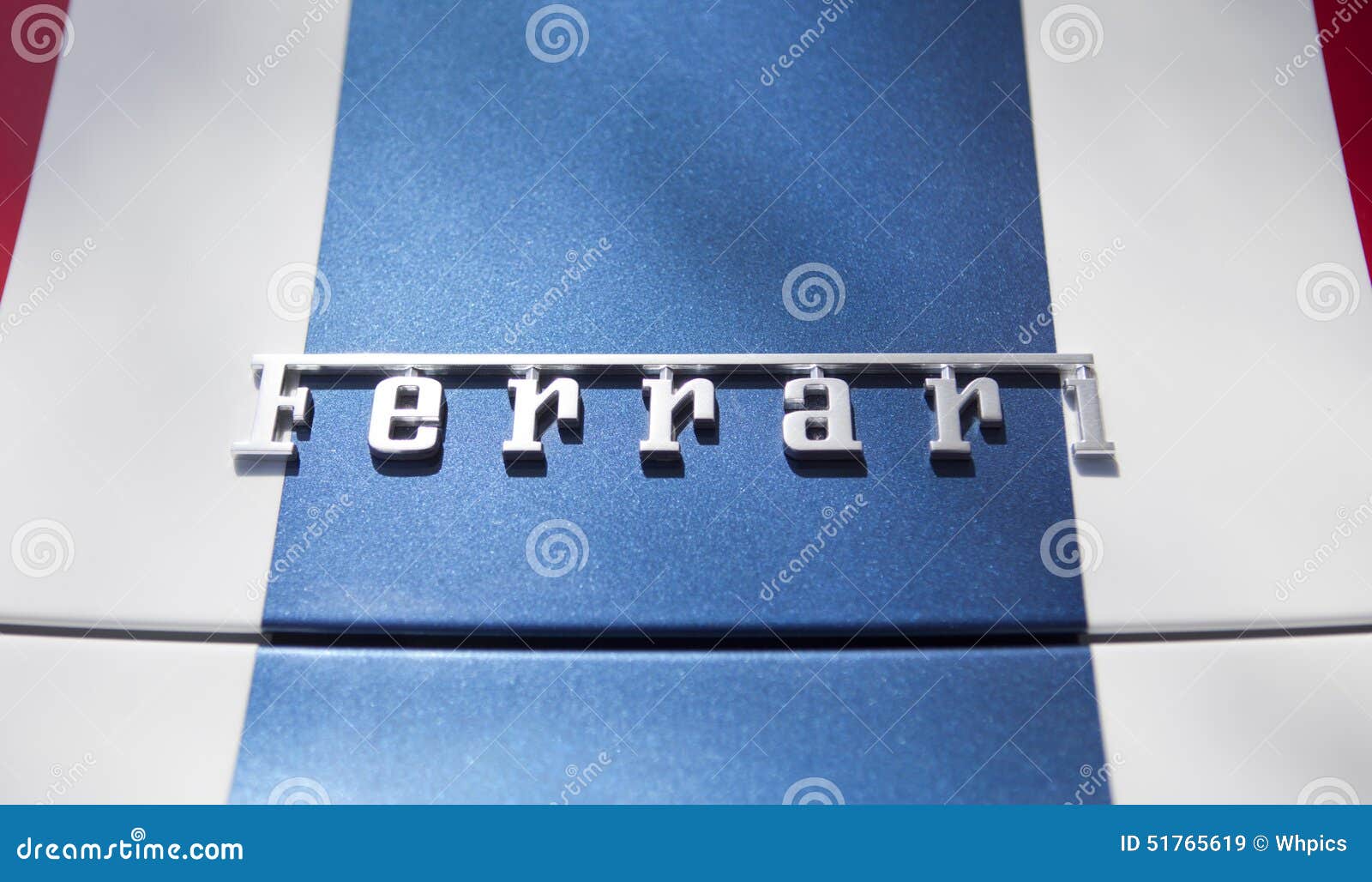 Detalle De Las Letras De Ferrari Imagen de archivo editorial - Imagen ...