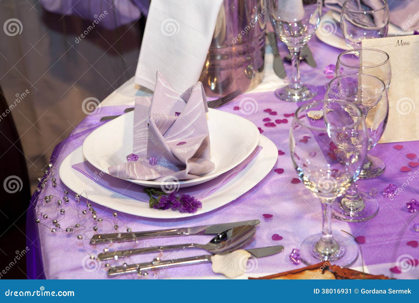 Detalle De Una Cena De Boda Imagen de archivo - Imagen de porcelana ...