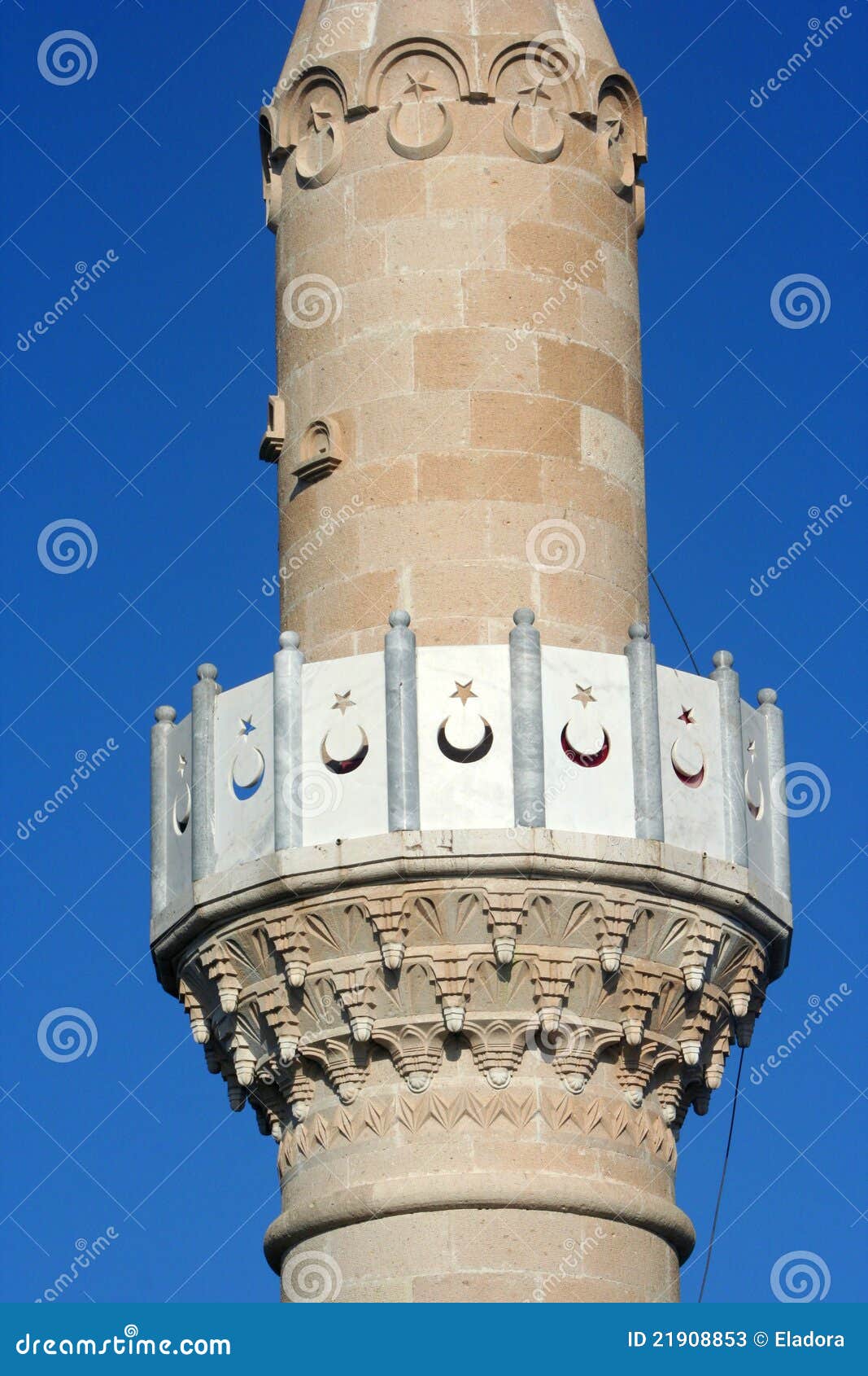 Detalle Del Alminar Medieval Imagen de archivo - Imagen de medio ...