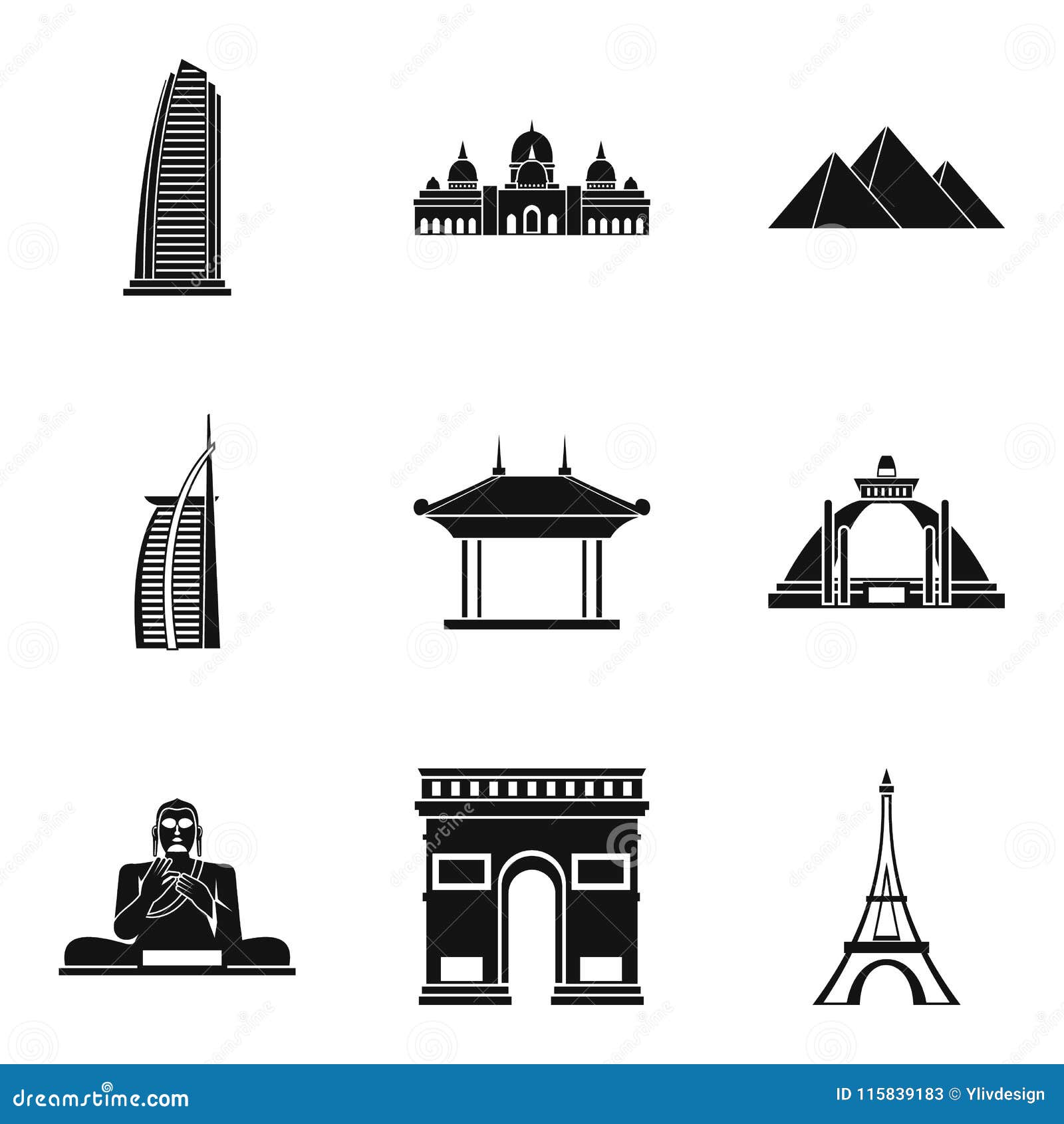 Detect Icons Set, Simple Style Stock Vector - Illustration of planet ...