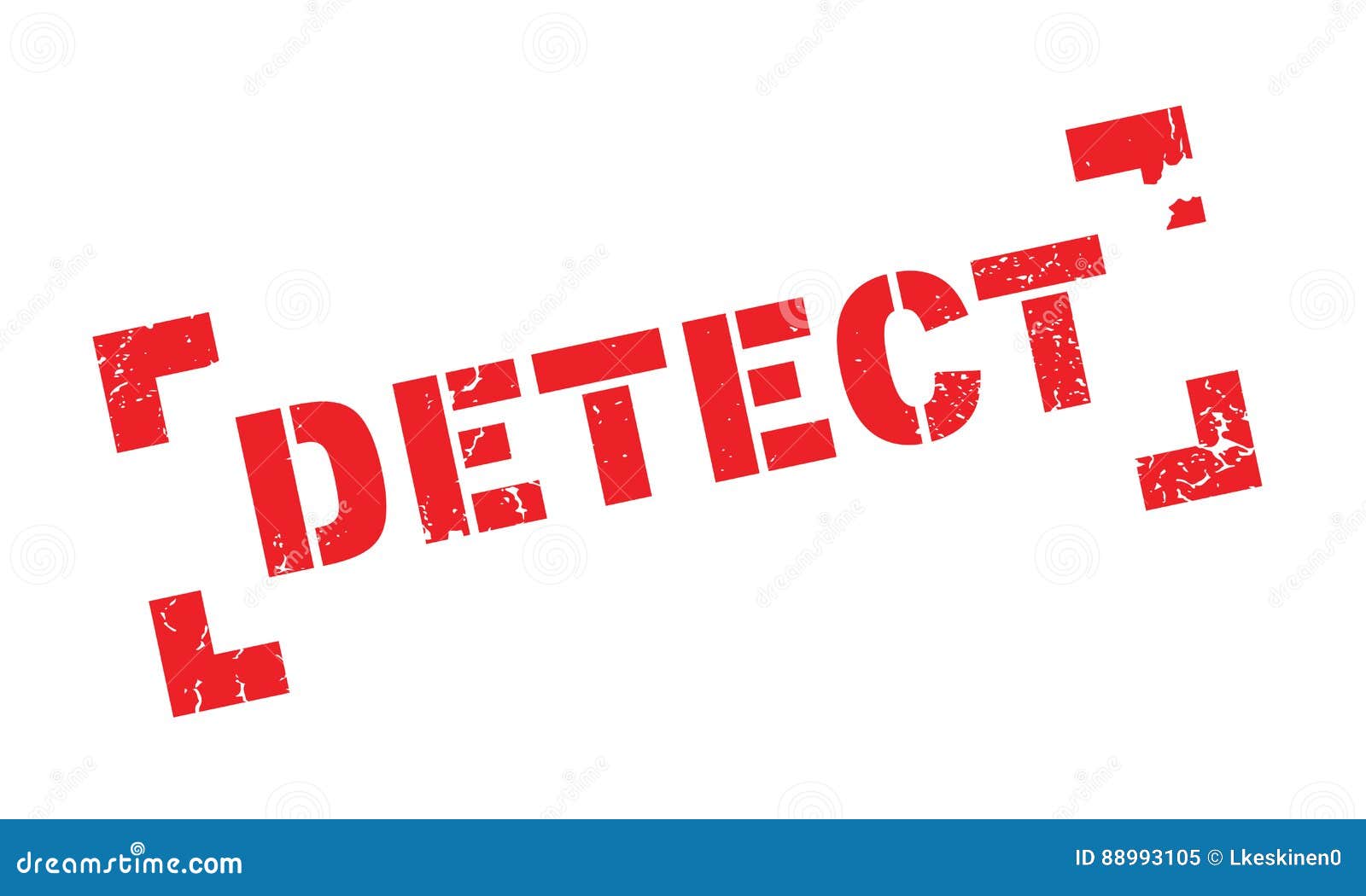 Detect Rubber Stamp Vector Illustration 88992806