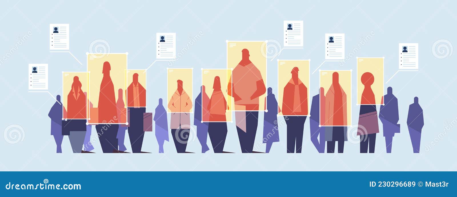 Detection and Identification of People Facial Recognition System AI ...