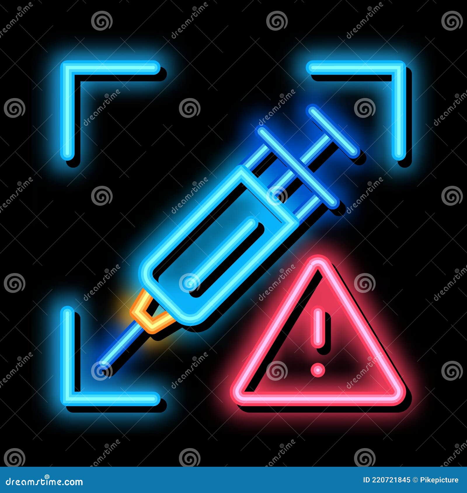 Detection of Injection Problems Icon Vector Outline Illustration Stock ...